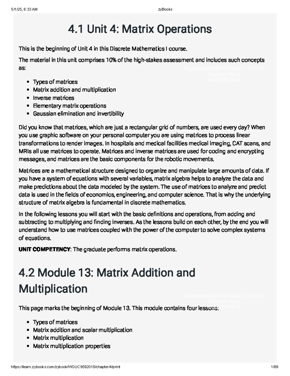 WGUC9592018 Final Notes on Matrix Operations and Elementary Matrices ...