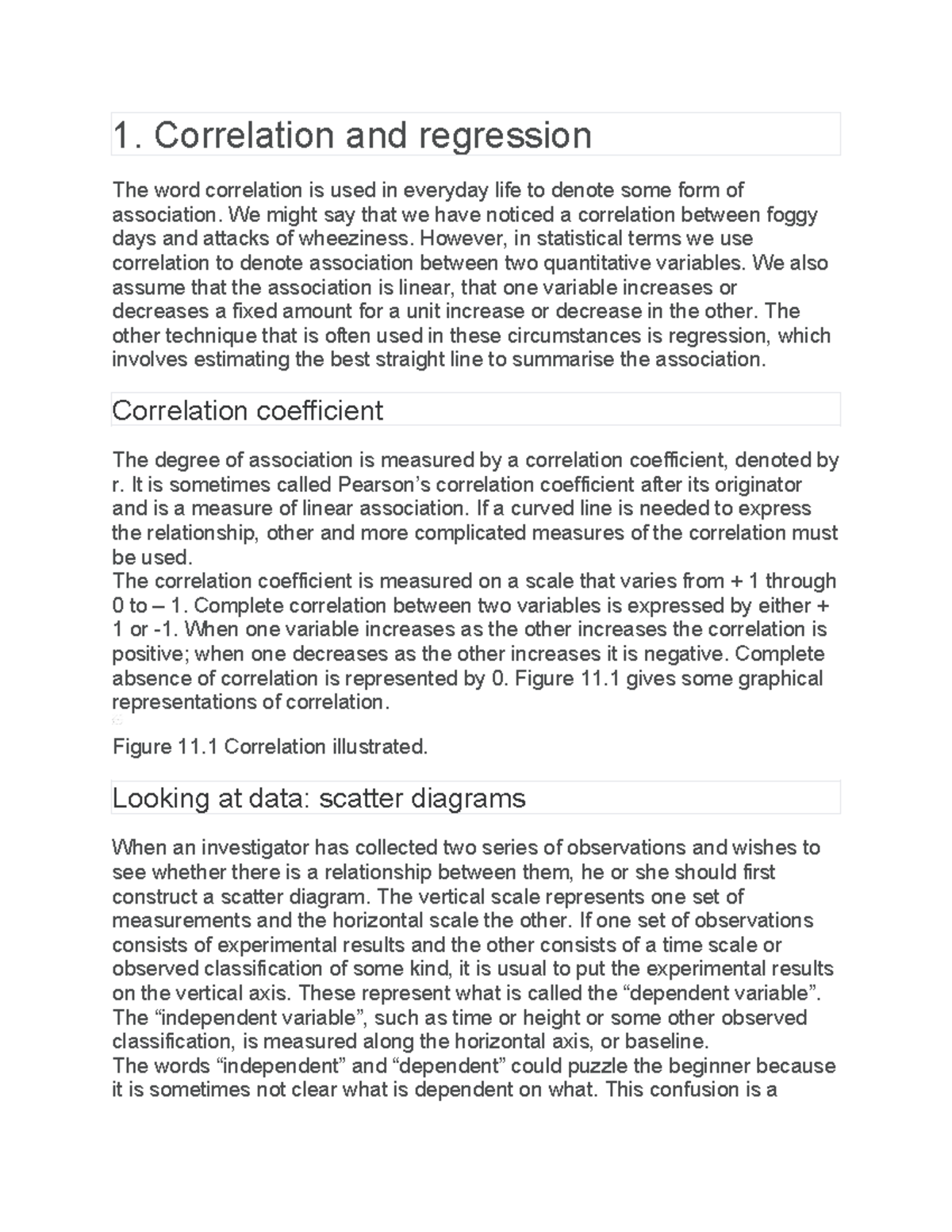 Correlation and Regression Analysis - Practical (Course Code: 1) - Studocu