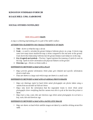 Social Studies Notes 2018 (1) 220715 080130 - SOCIAL STUDIES NOTES ...