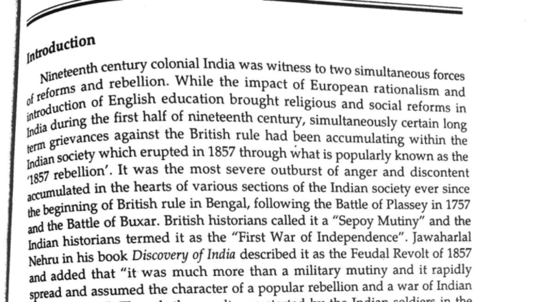 1857 Revolt: Causes and Consequences in Colonial India - Studocu