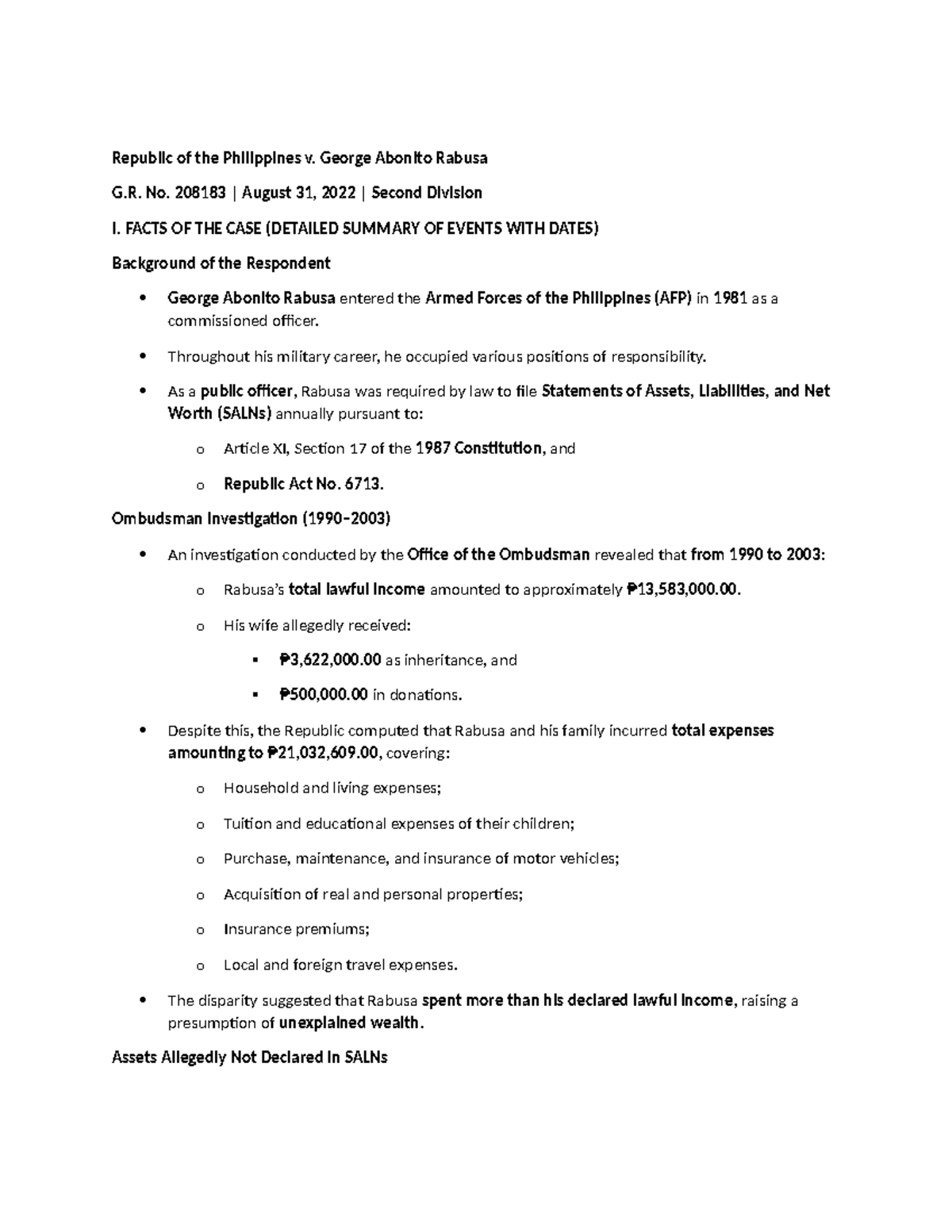 Case Digest: Republic of the Philippines v. Rabusa (G.R. No. 208183 ...