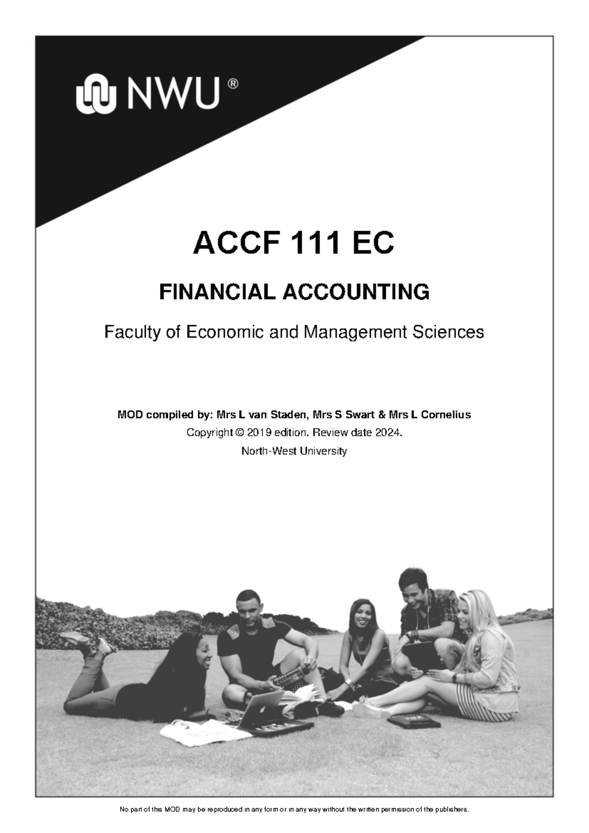 ACCF111 Financial Accounting 2024 - Module Outcomes Summary - Studocu