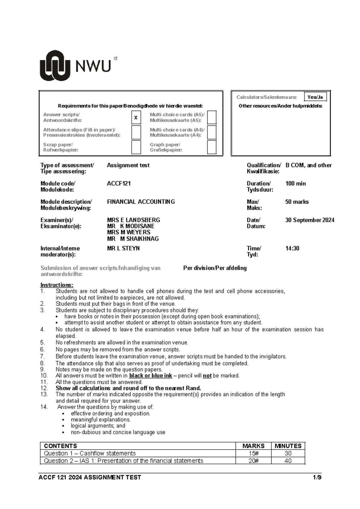 ACCF 111 Lecture Notes: Summary of Non-Current Liabilities - Studocu