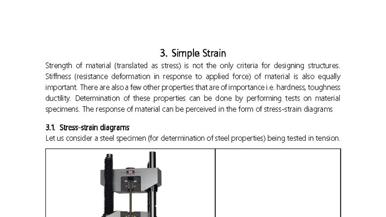 Lecture Notes: Chapter 3 - Simple Strain and Material Strength Analysis ...