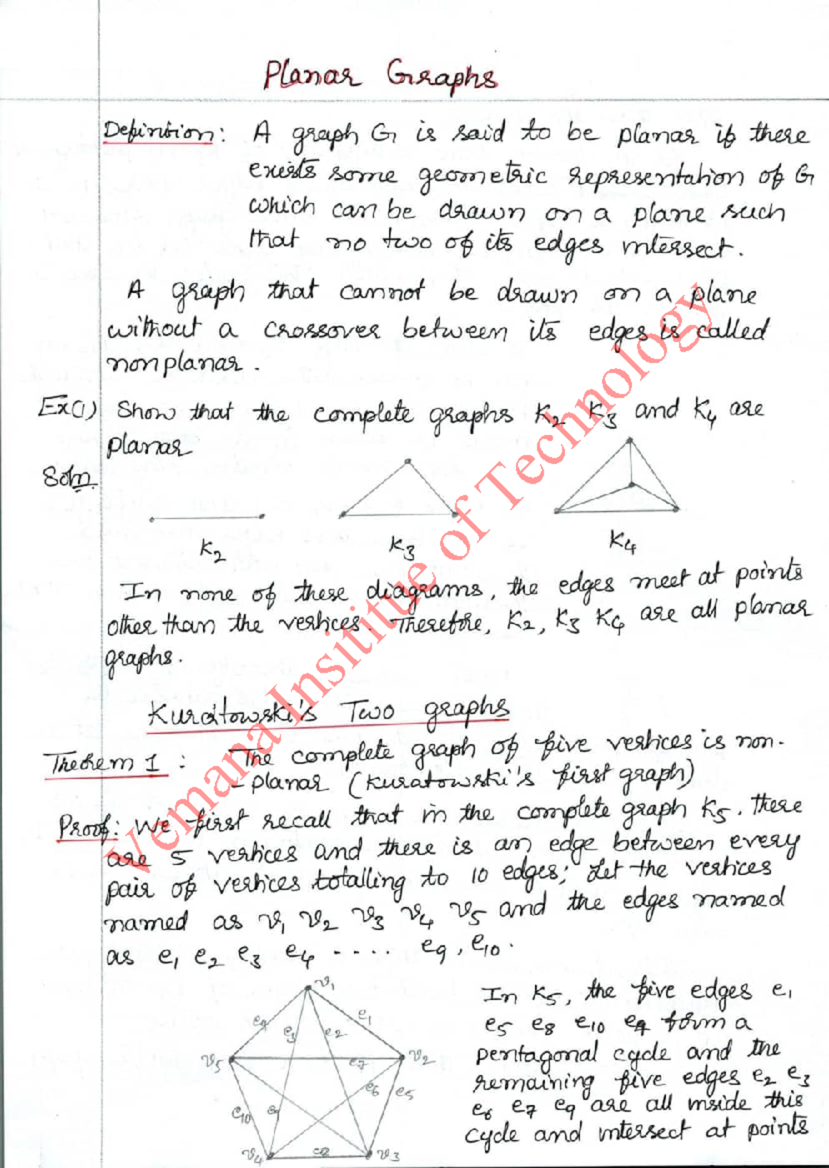 Graph Theory Module 4 Notes And Key Concepts Studocu