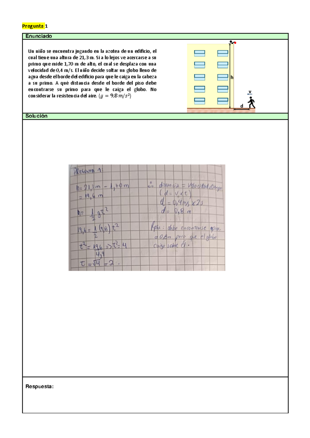 T1 Desarrollo - JOSE Daniel Ormeño Bautista - Enunciado Un niño se ...