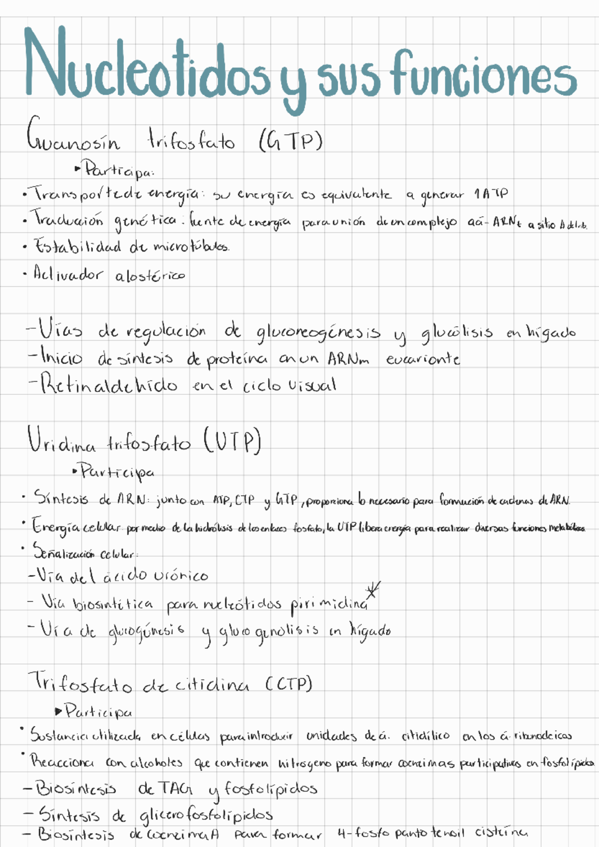 Nucleótidos y funciones - Nucleotidosy SUS funciones Guanosin ...