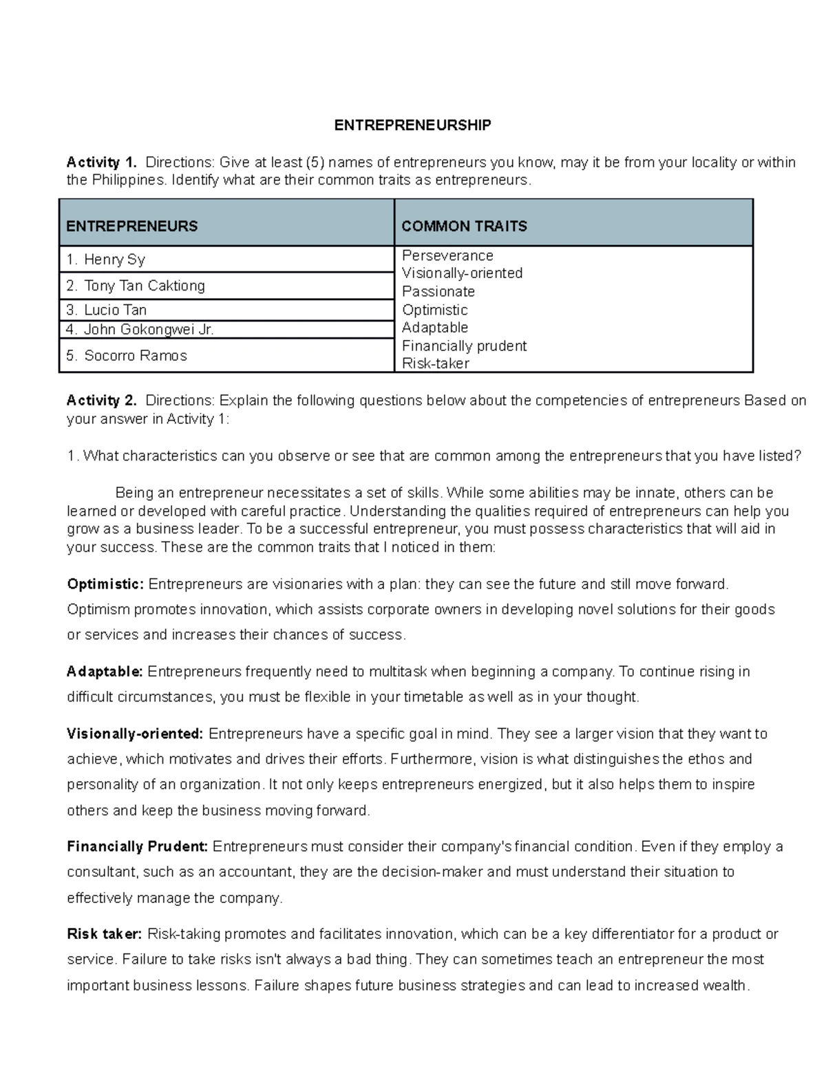 BIR LIST OF Assets - BIR FORM NO. 0804 Annex A Tax Identification ...