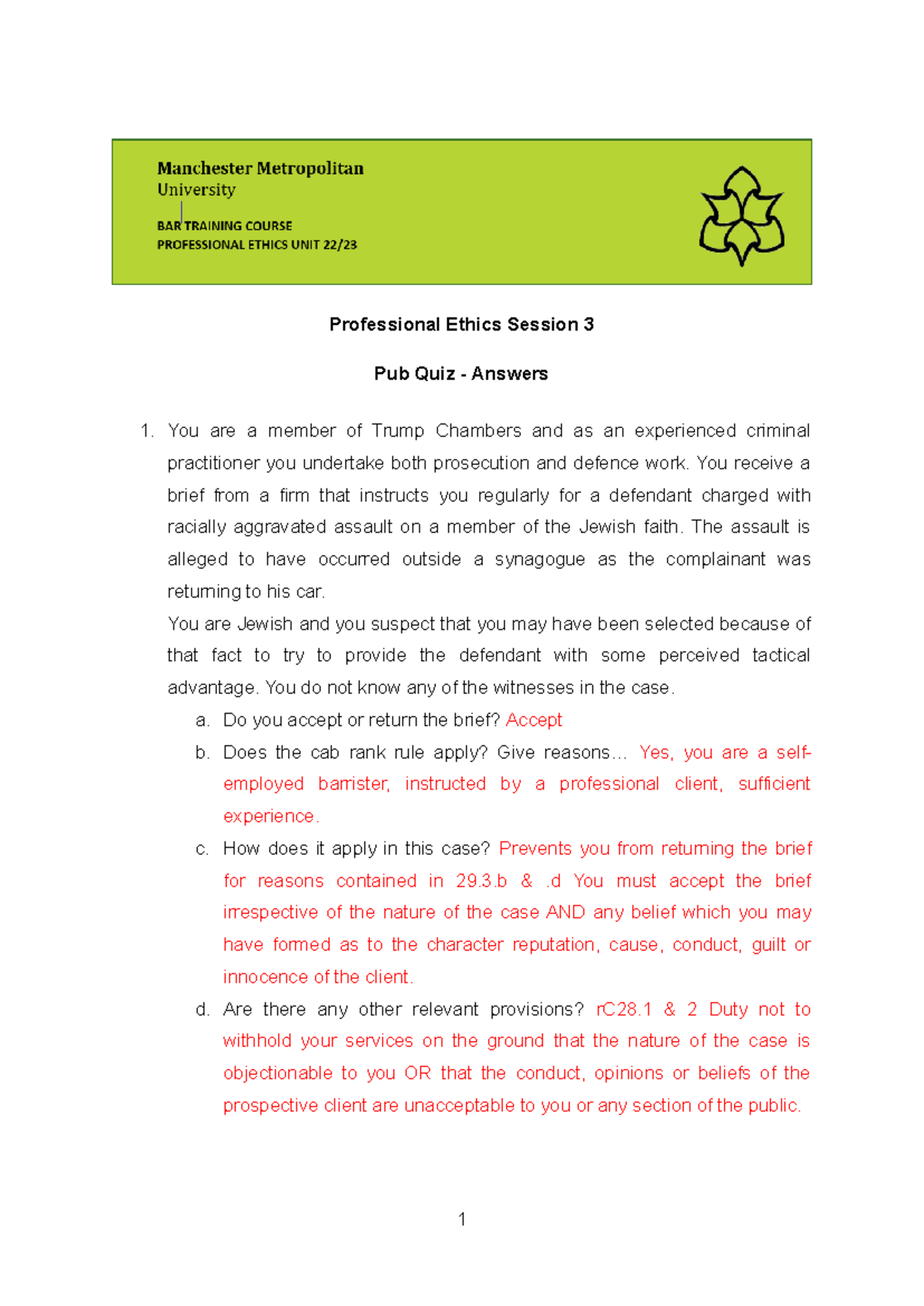Professional Ethics PE 3 Quiz Answers: Key Case Scenarios Explained ...
