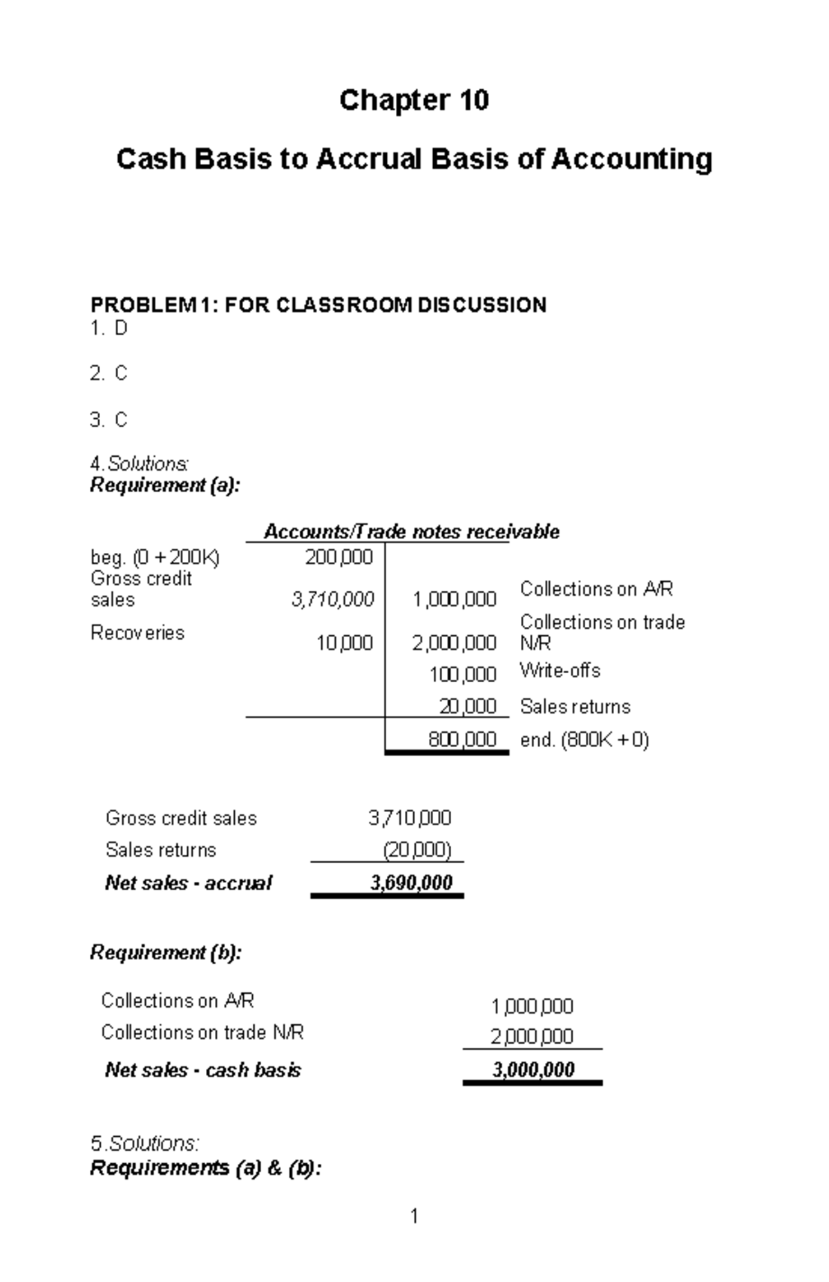 Chapter 10: Transition from Cash to Accrual Basis of Accounting - Studocu