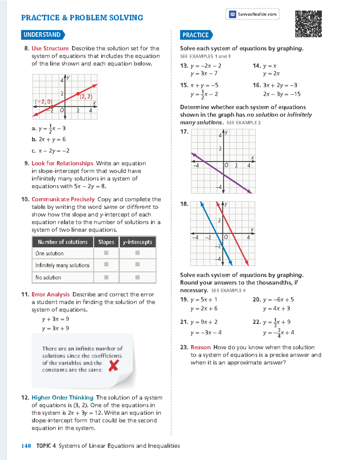 4-1 HW: Solving Systems of Linear Equations and Inequalities - Studocu