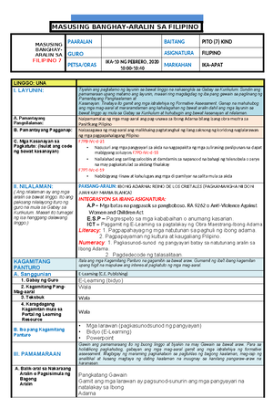 Filipino 3 Q4 Module 5 Pagsulat ng Talata v1 - Filipino Ikaapat na Markahan – Modyul 5 ...