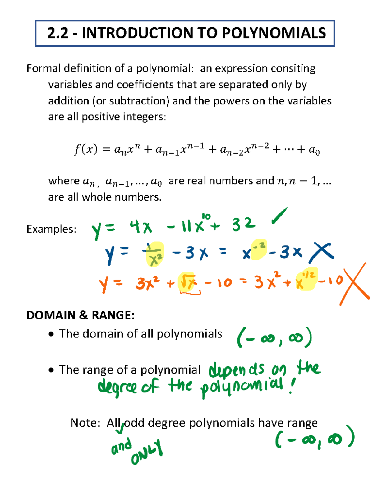 Polynomial Zeros and Their Multiplicities - MATH101 - Studocu