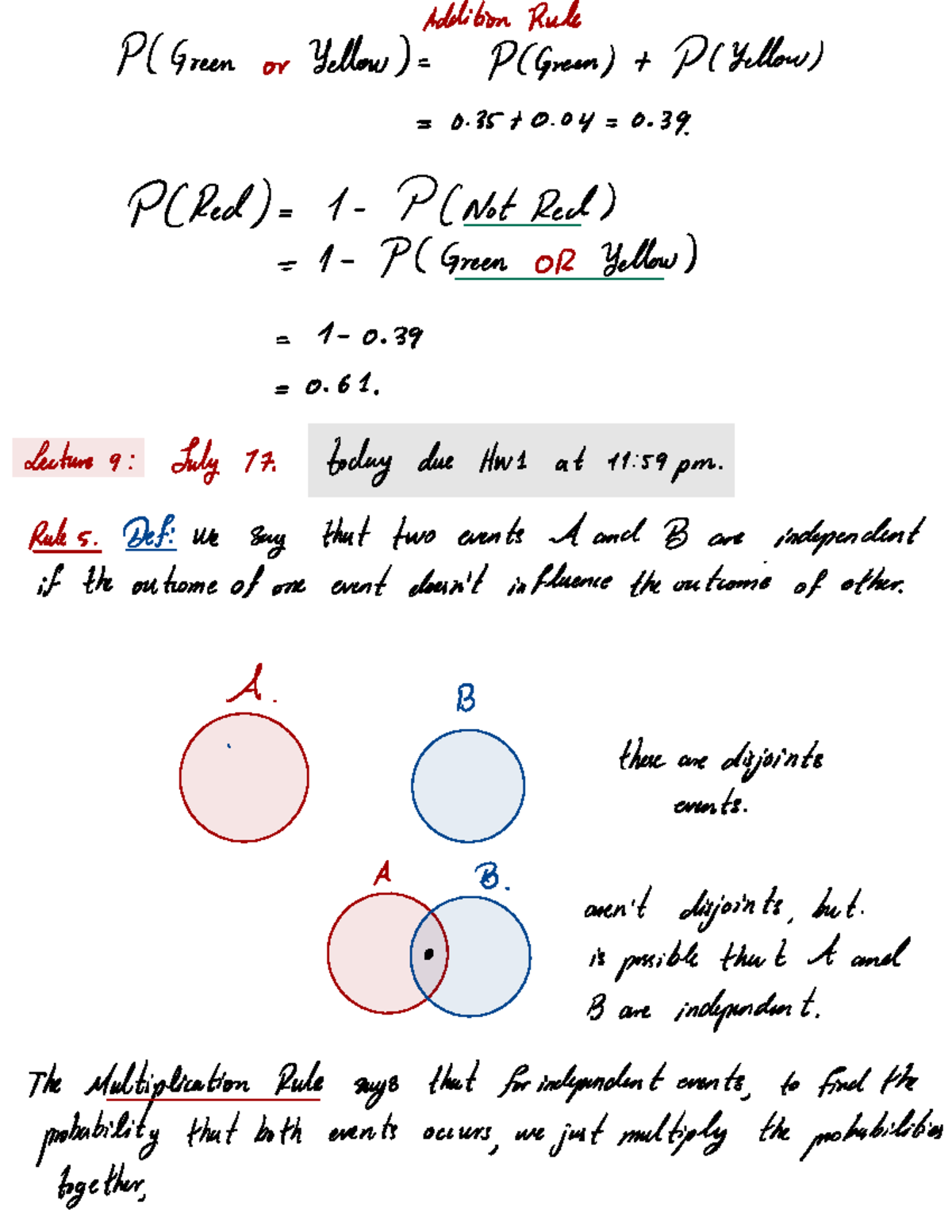 Lecture 9 & 10: Probability Rules & Problem Solving Techniques - Studocu