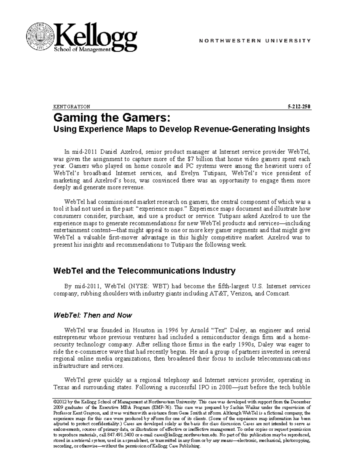 C1 Case Study: Gaming the Gamers with Experience Maps for Insights ...