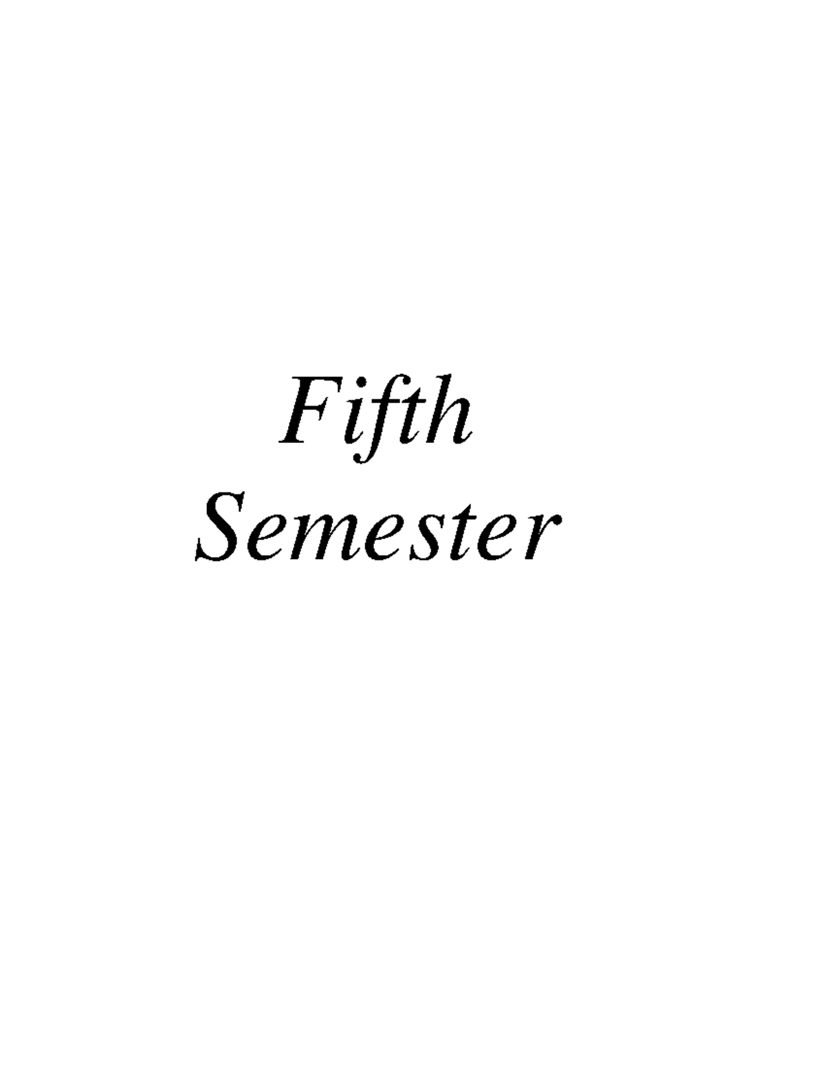 Fifth Semester ERP and Formal Language Automata Theory Course Overview ...