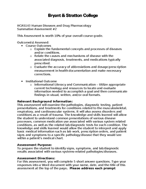 HCAS143 - Week 7 Guided Notes - Week 7 – Guided Notes Notes from ...