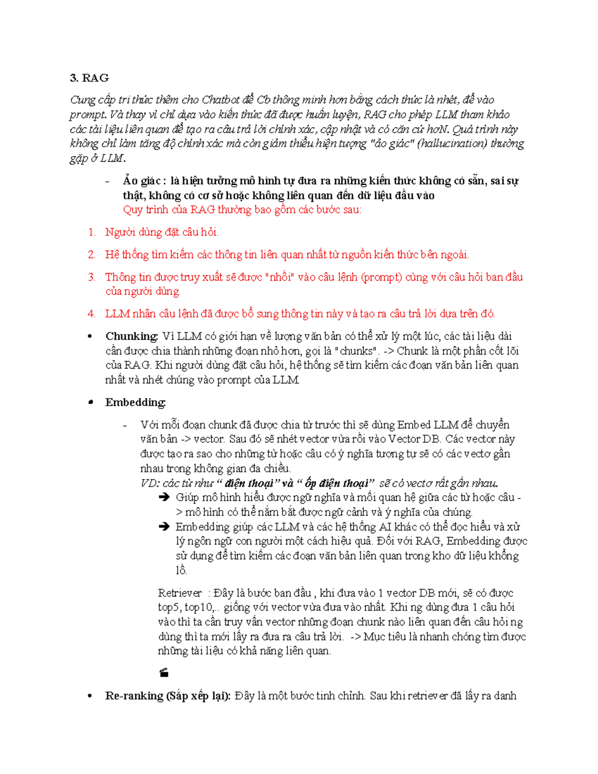 RAG: Nâng cao Trí Tuệ Chatbot qua Chunking và Embedding - Studocu