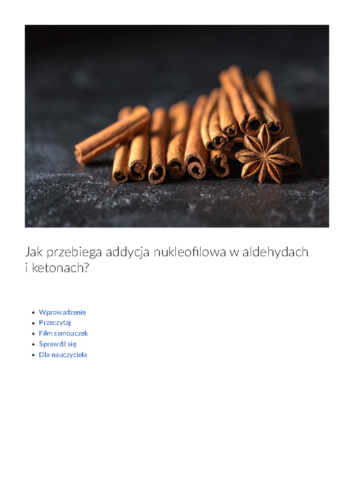 Jak zachodzi addycja nukleofilowa w aldehydach i ketonach? - Studocu