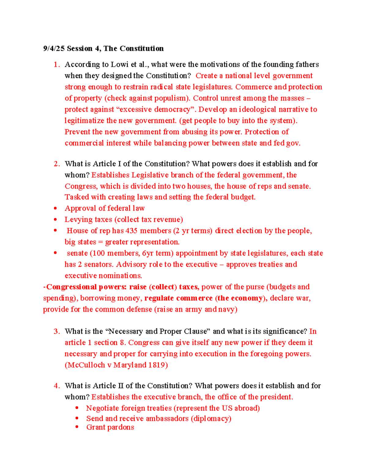 Constitutional Foundations & Federalism: Insights for Exam Prep (POL ...
