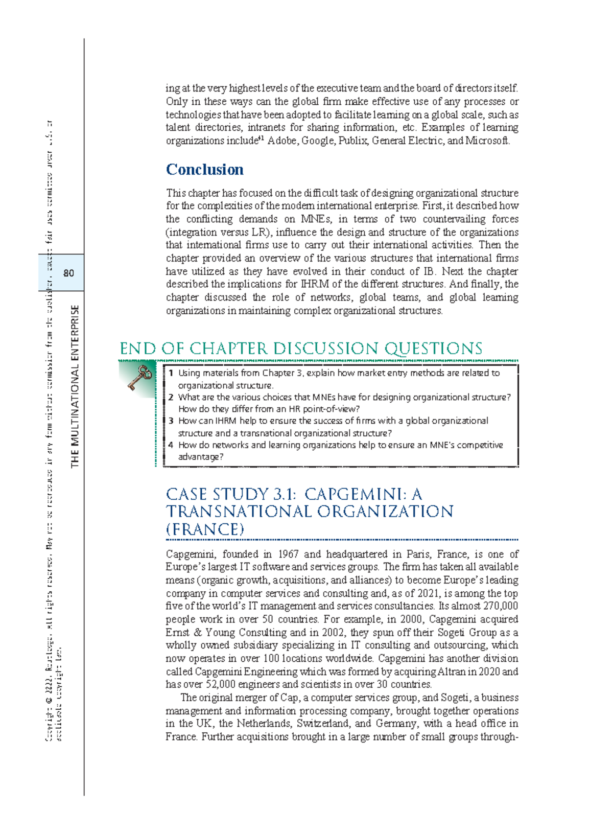 Capgemini's Transnational Strategy: Insights from IHRM Practices (MNE ...