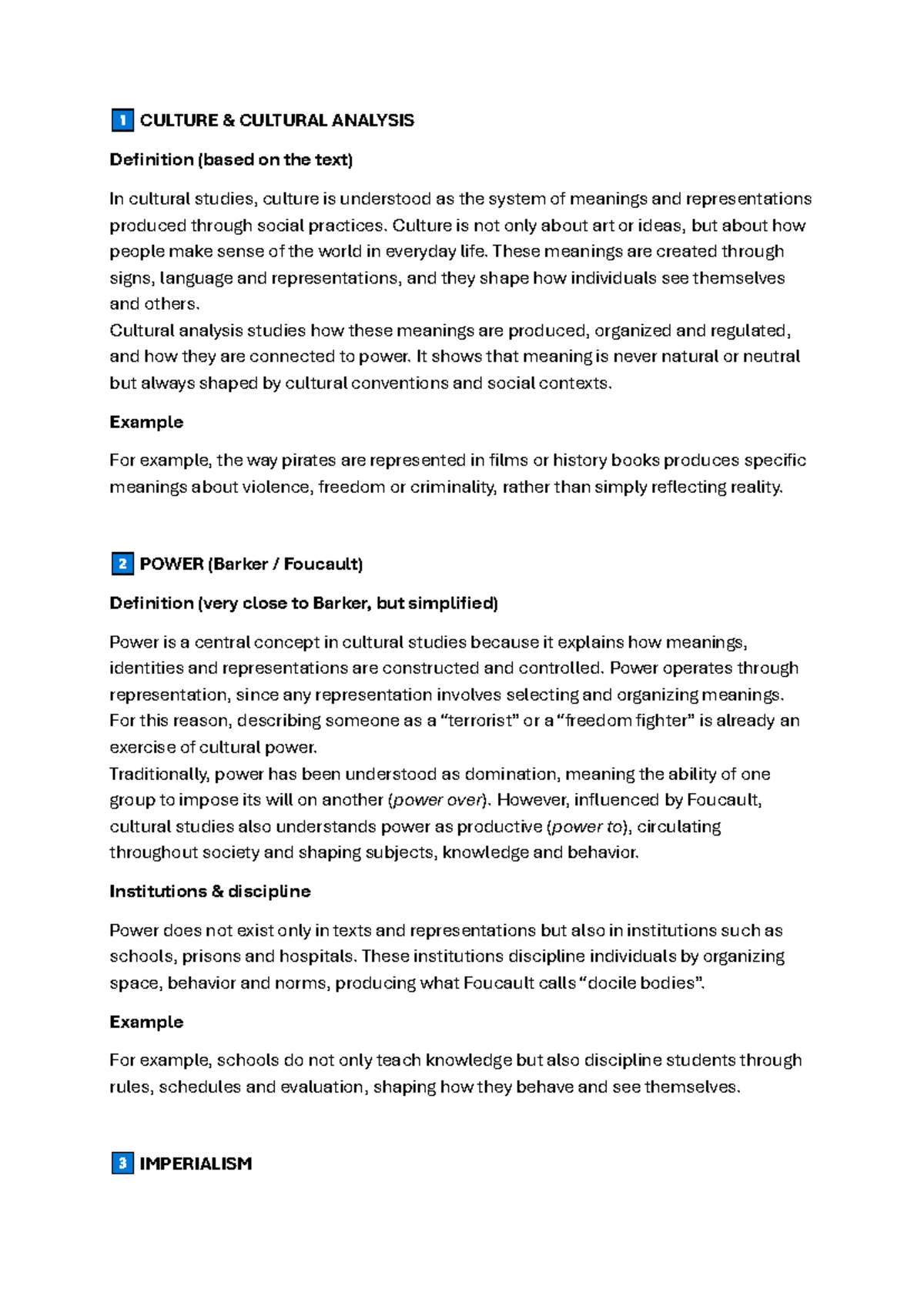 CULTURE 101: Key Concepts in Cultural Analysis and Power Dynamics - Studocu