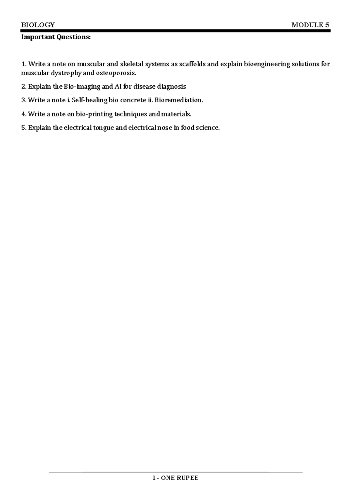 BIOLOGY MODULE 5: Key Concepts on Muscular Systems & AI in Diagnosis ...