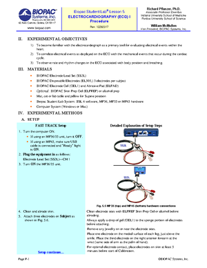 Lab 14 Blood Typing - Lab report. - Lab # I. Blood Introduction Blood ...