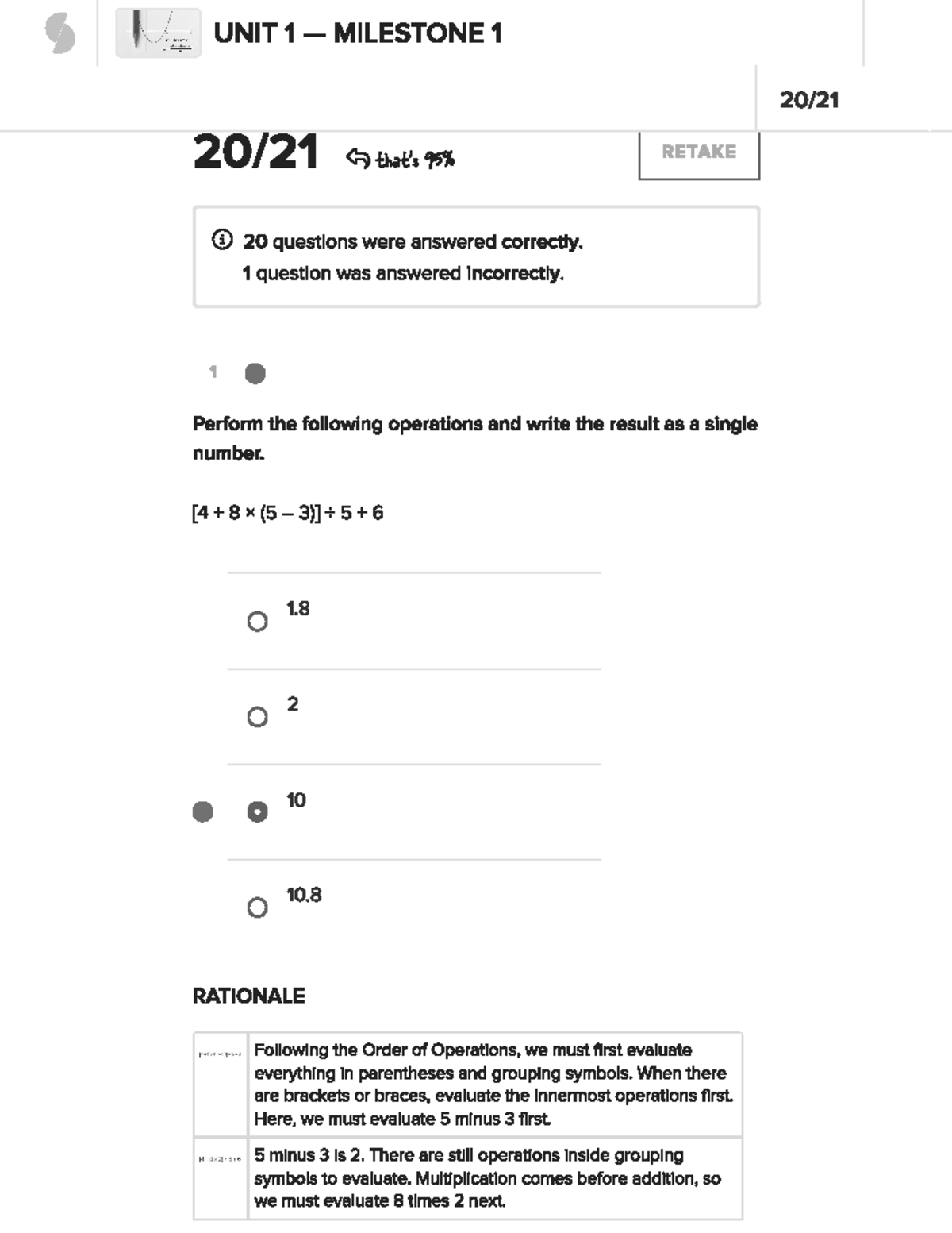 Sophia College Algebra UNIT 1 Milestone 1 Review Guide - Studocu