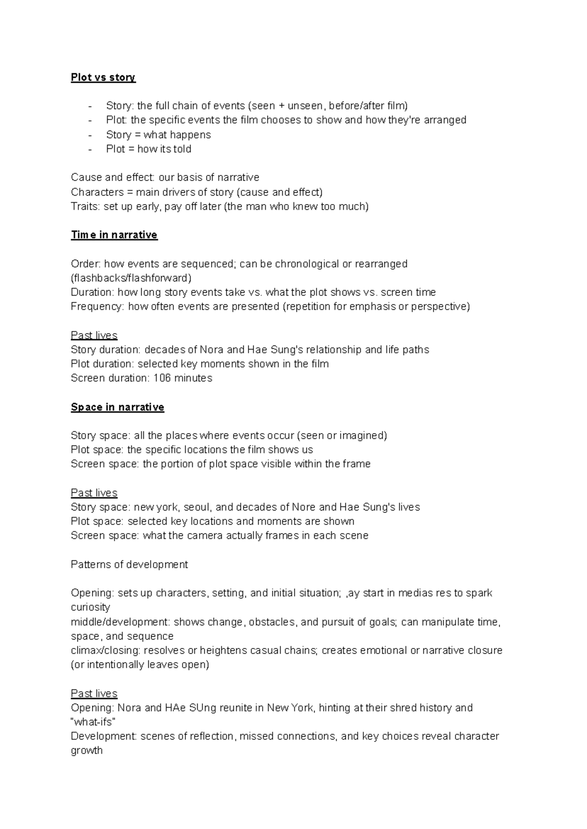 FILM 111 - Exam Review: Analyzing Narrative and Cinematic Techniques ...