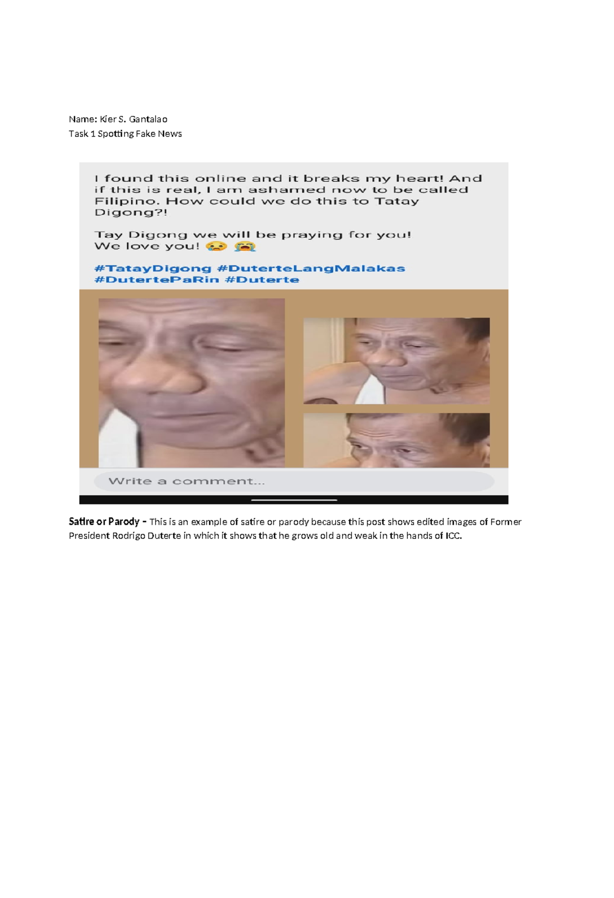 Task 1: Spotting Fake News - Satire, Misleading, and False Content ...