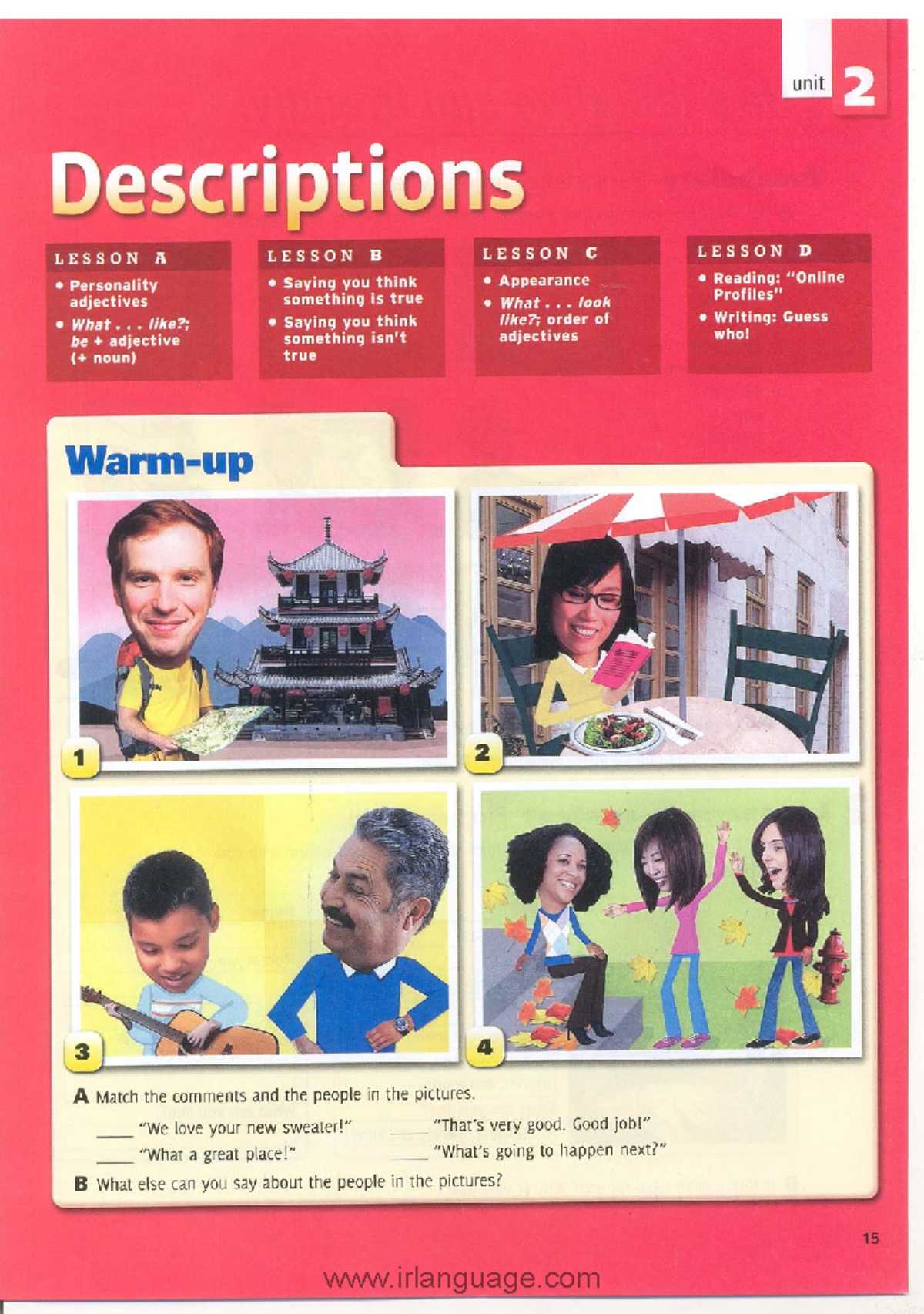 Unit2. Four Corners 2 Student Book - tài liệu tham khảo - Studocu