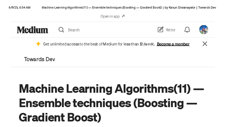 Machine Learning Algorithms(11): Ensemble Techniques - Gradient ...