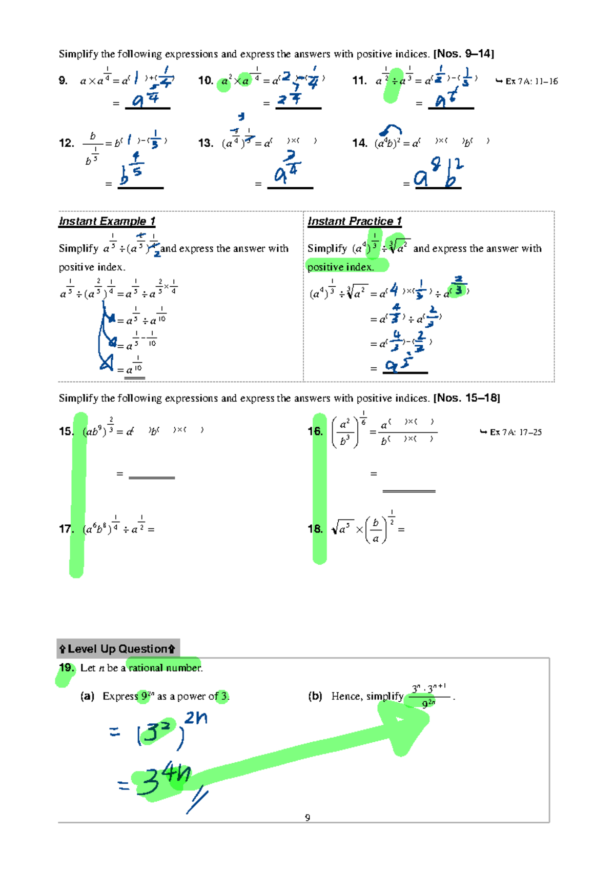 F4A 2 - Simplifying Expressions with Positive Indices - Studocu