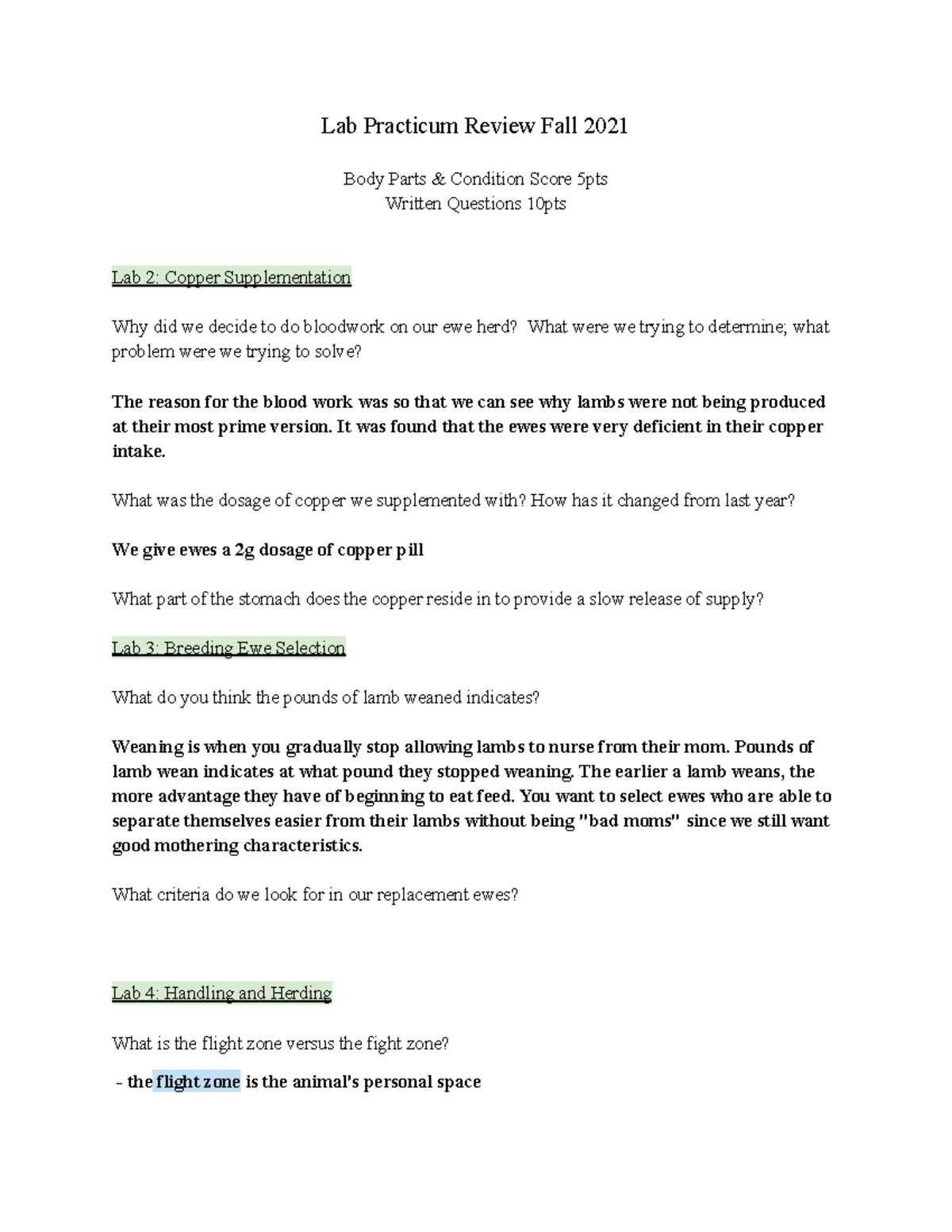 Lab Practical Final ASCI 223 - Lab Practicum Review Fall 2021 Body ...