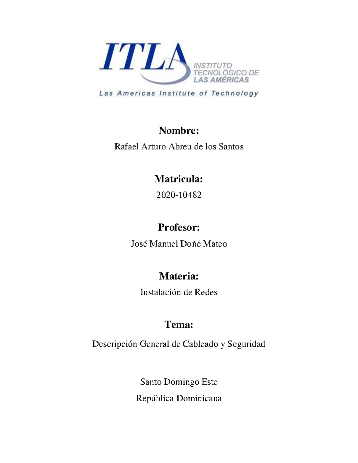 Capítulo 01: Instalación de Redes - Descripción General y Seguridad - Studocu