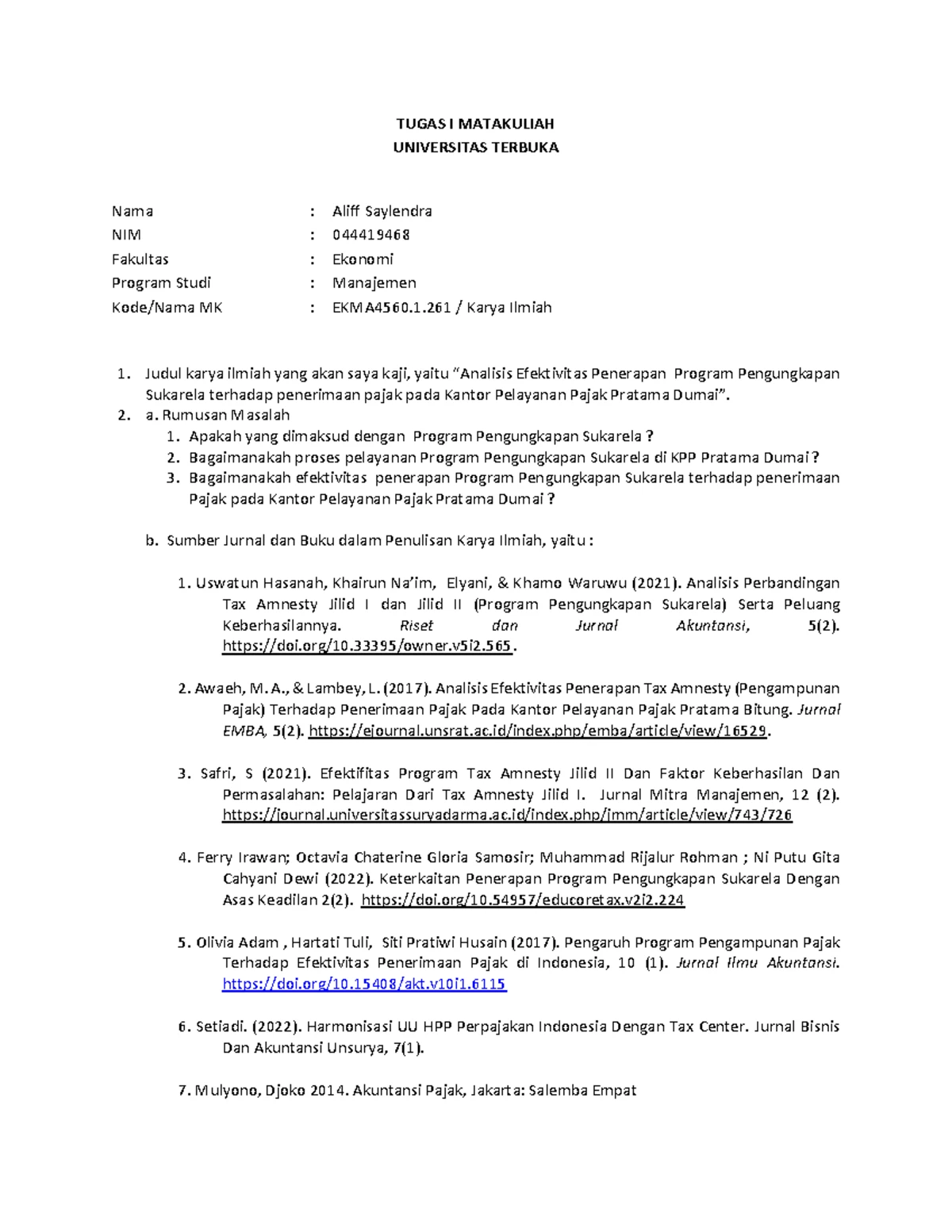 8 BUKU-5 - BUKU 5 Penulisan Karil UT - TEKNIK PENULISAN KARYA ILMIAH (Panduan Praktis untuk ...