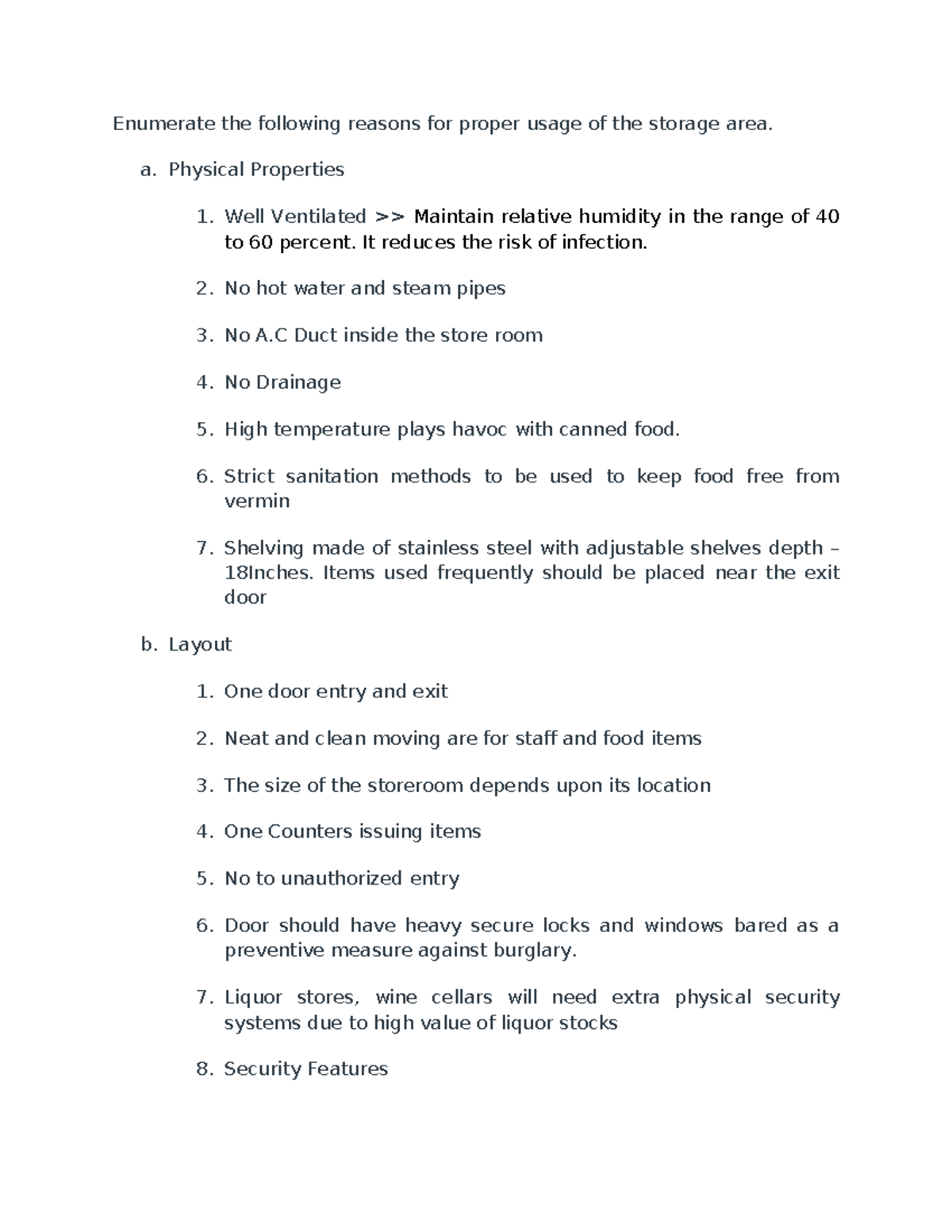 WEEK 7 Activity: Proper Storage Practices and Guidelines - Studocu
