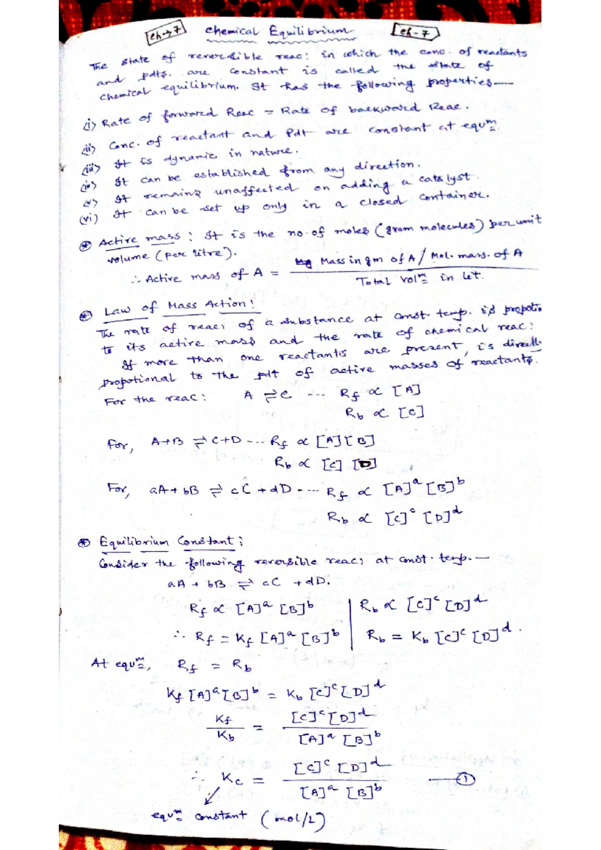 Chemical Equilibrium and Ionic Concepts - CHEM 11 Notes - Studocu