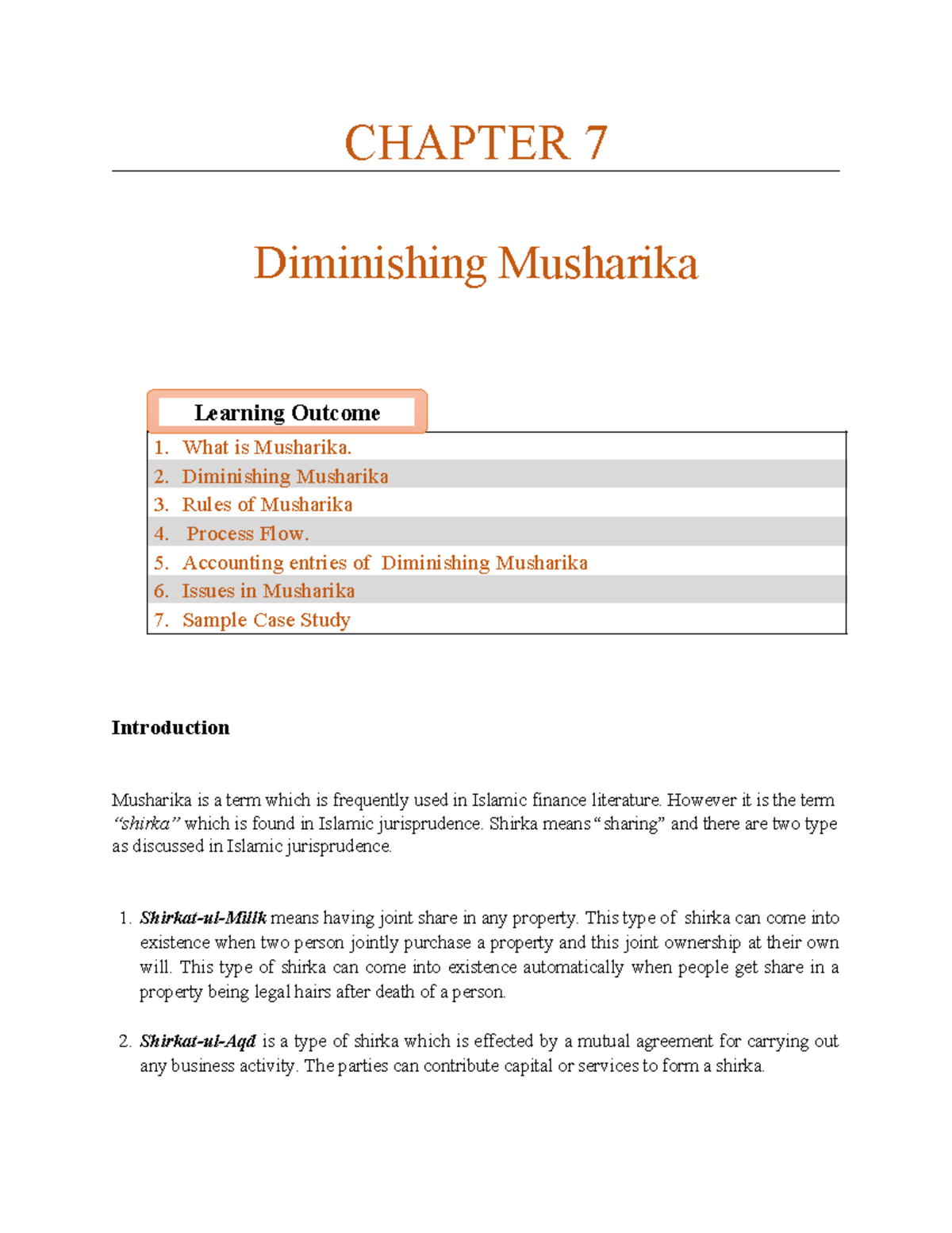 Chapter 6 Diminishing Musharika 03122024 062102 pm - CHAPTER 7 ...