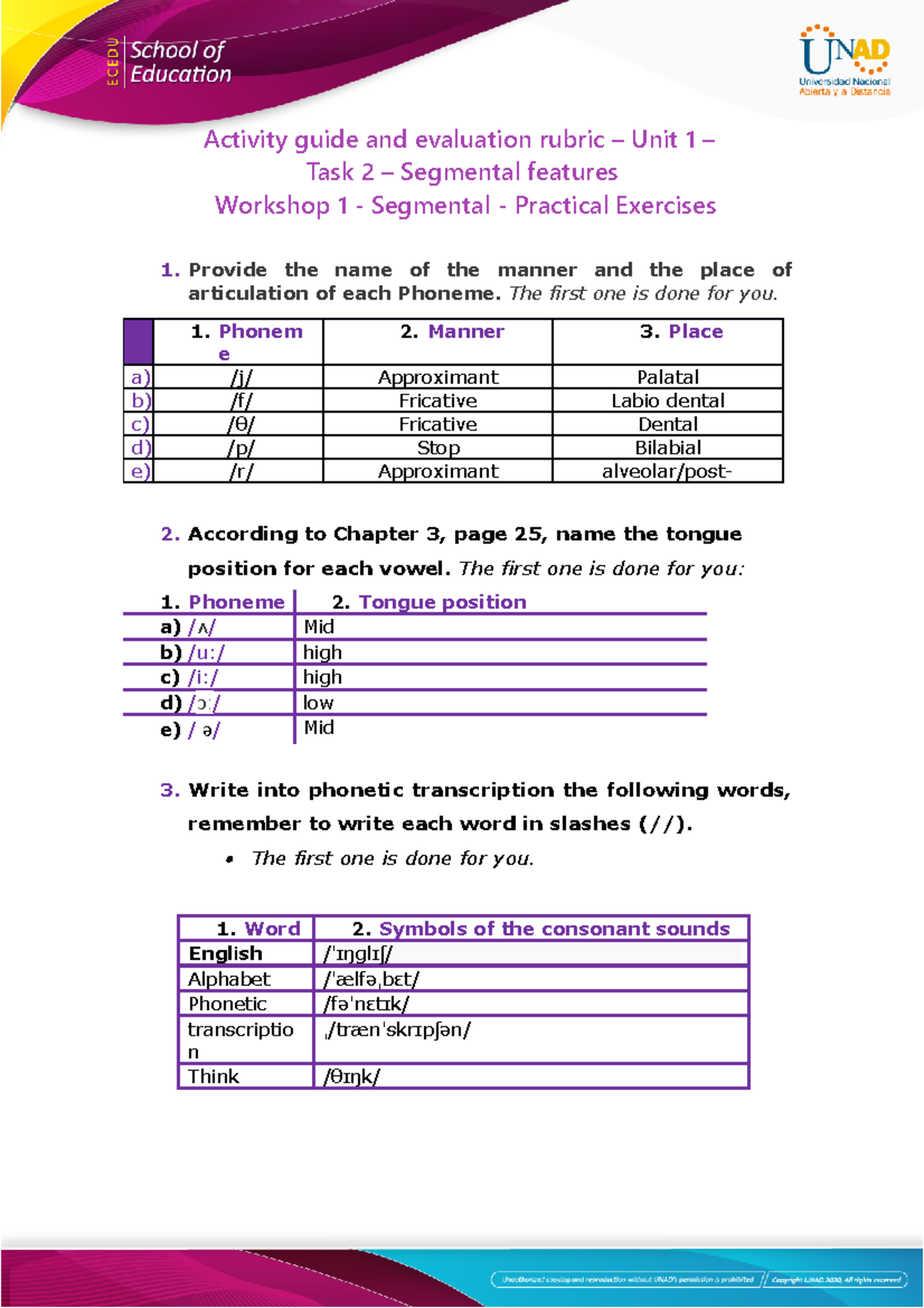 Anexo 1 - Workshop 1 Segmental: Practical Exercises & Evaluation - Studocu