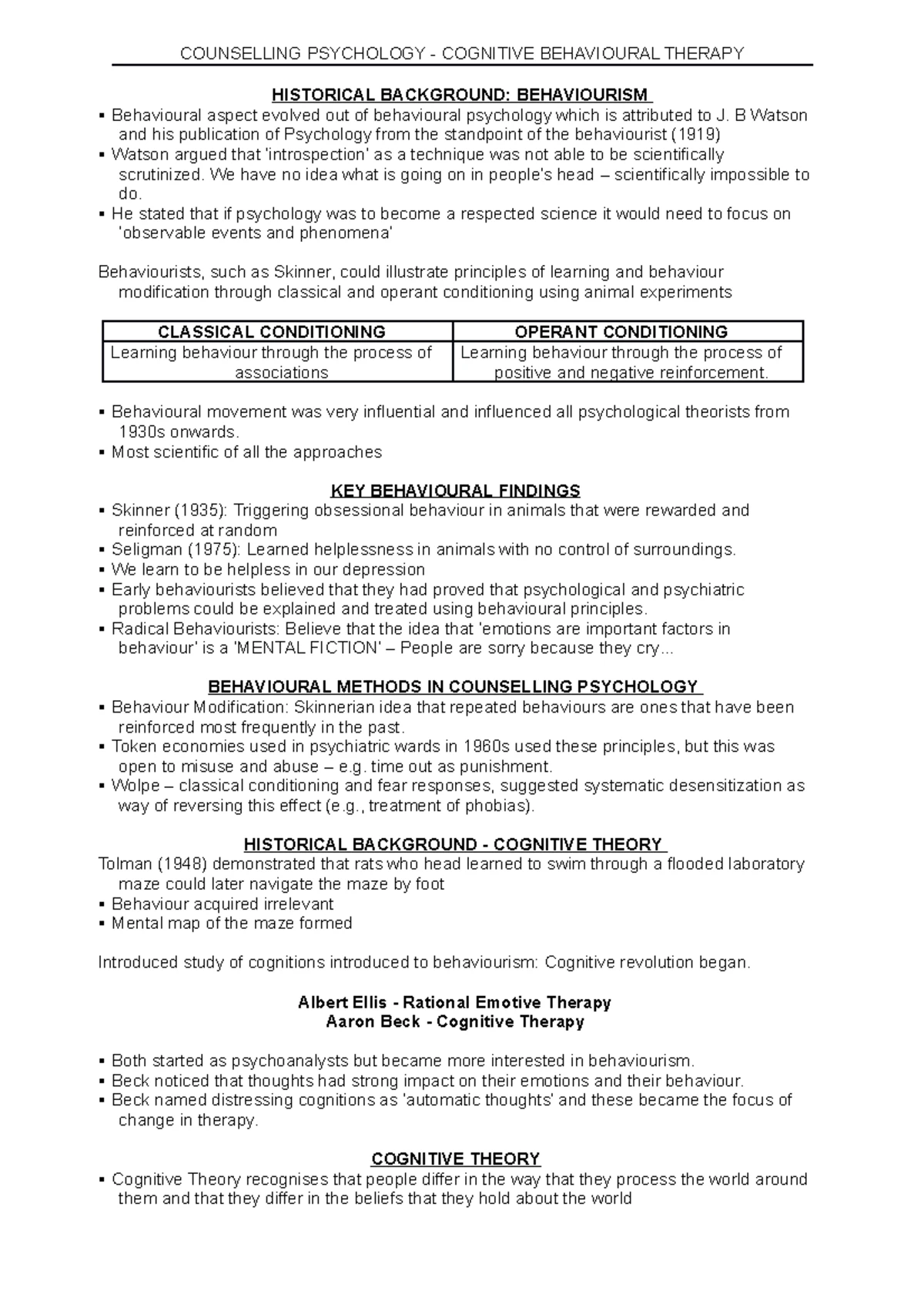 Unit-1 - IGNOU notes - 13 Counselling Psychology UNIT 1 INTRODUCTION TO ...