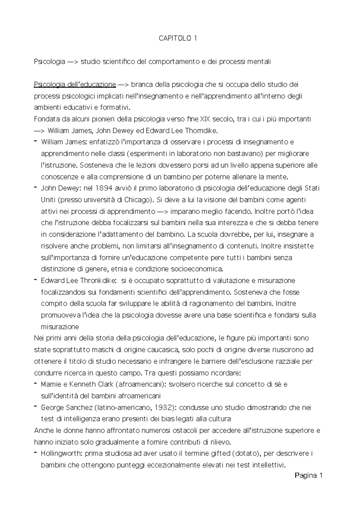 CAPITOLO 1 Psicologia dello Sviluppo e dell'Educazione: Fondamenti e ...