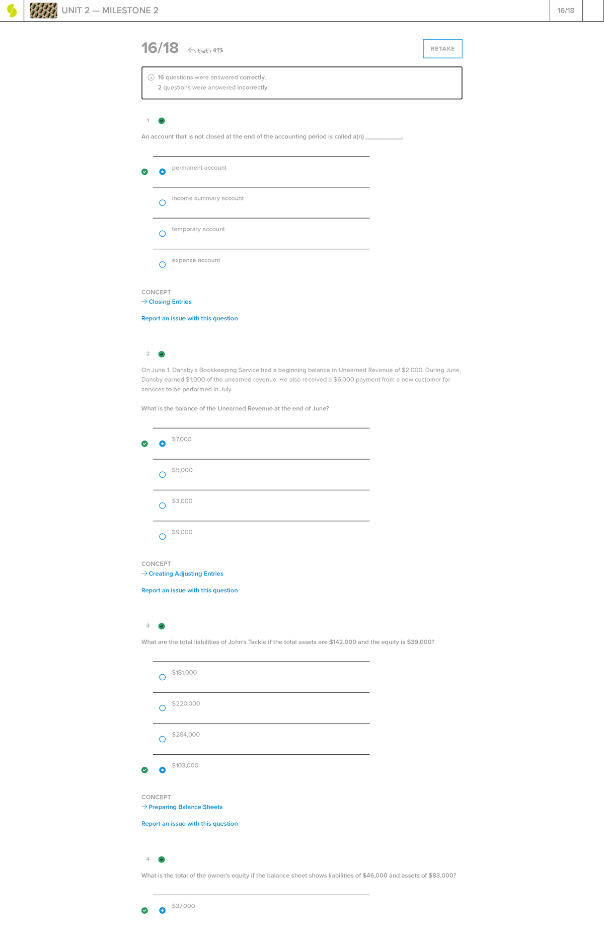 Unit 2 - Milestone 2: Key Concepts in Financial Accounting - Studocu