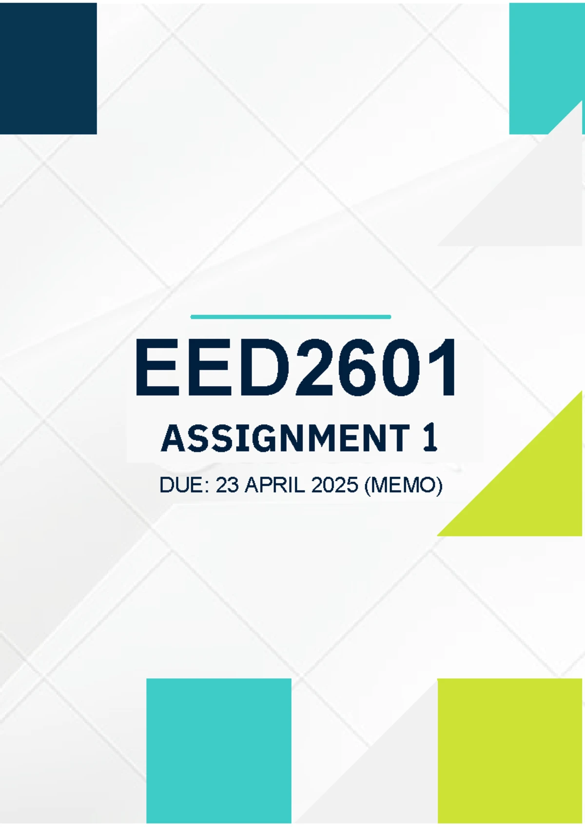 OPM1501 Assignment 3 Memo: Pattern Analysis and Evaluation 2025 - Studocu