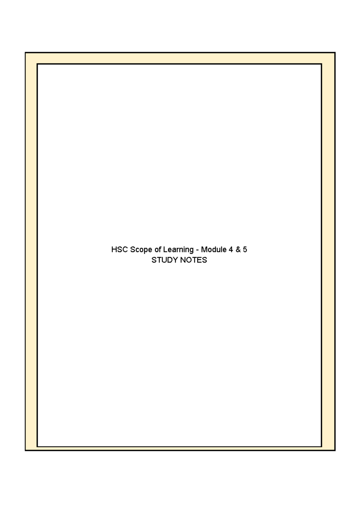 HSC Module 4 & 5 Study Notes: Industry & Employment Insights - Studocu