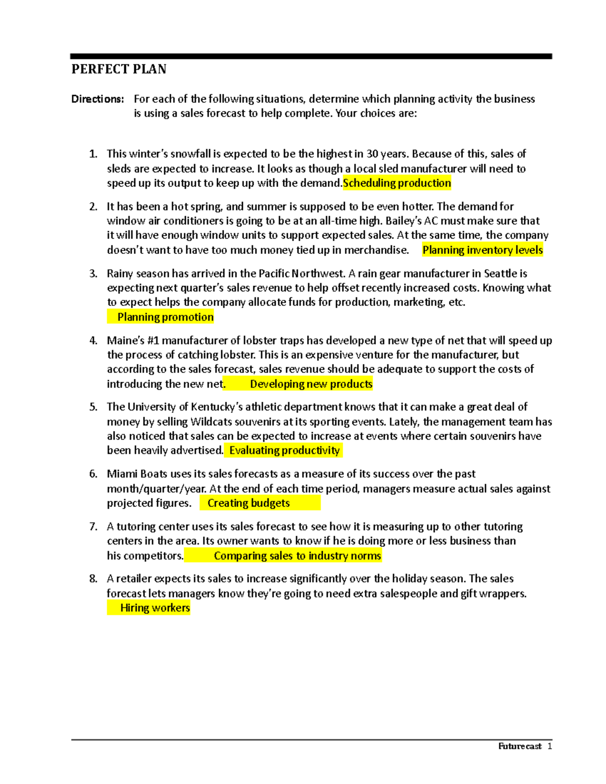 Perfect PLAN Activity 3 Analysis for ME11 5.02 - Studocu