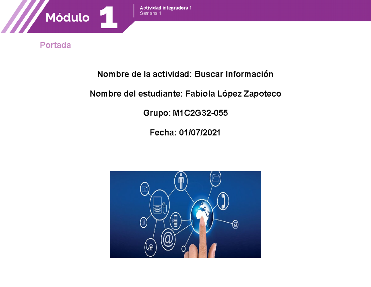 Módulo 1. actividad integradora 1. - modulo 1. Actividad integradora 1 - Prepa en Línea - SEP ...