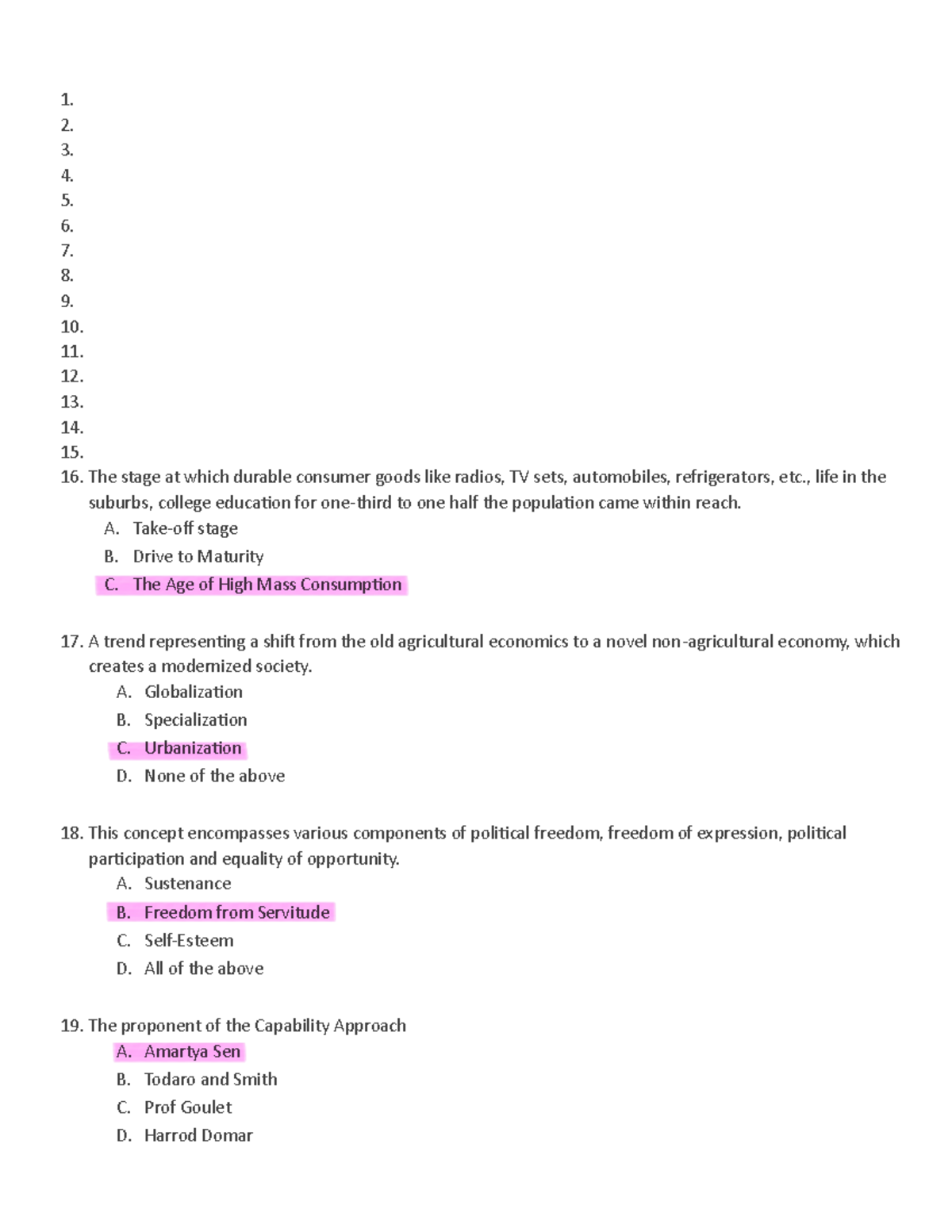 Economic Development Reviewer: Key Concepts and Theories Explained ...