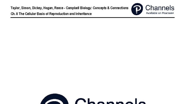 Campbell Biology: Concepts Connections Ch. 8 - Cell Division ...